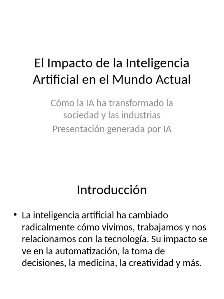 Impacto_IA_Mundo | PDF