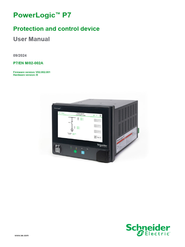 PowerLogic P7 IED User Manual - V2.2.1!02!002A | PDF | Computer Security | Security