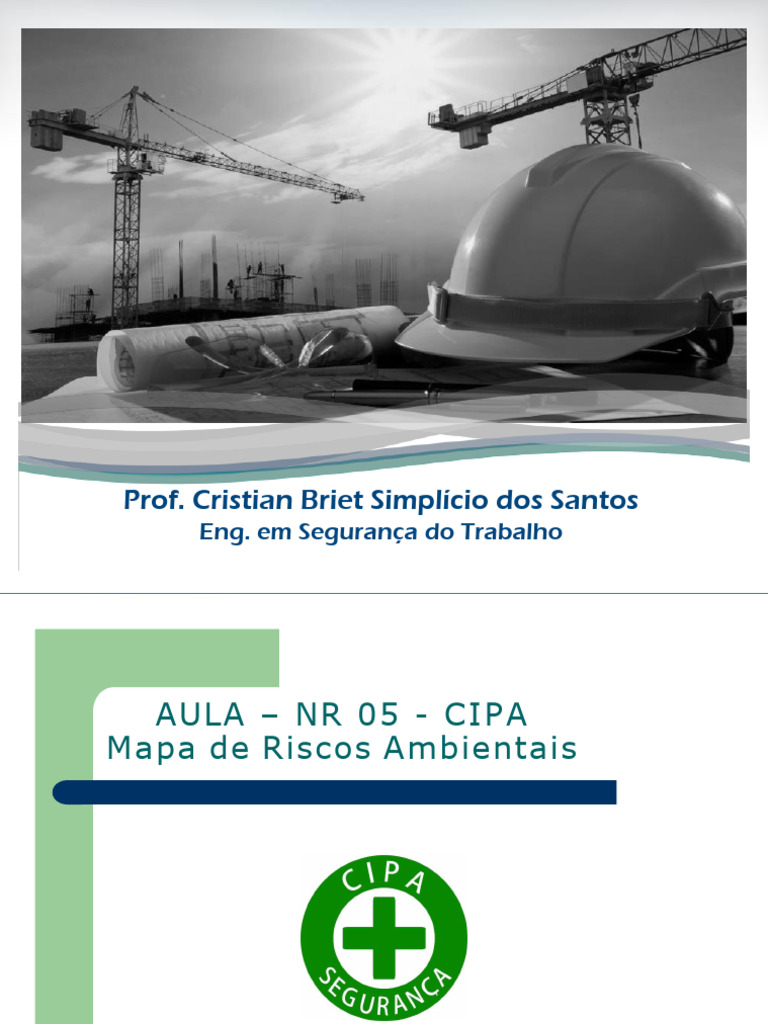 Aula 4 - NR 05 - CIPA e MAPA DE RISCO | PDF | Risco