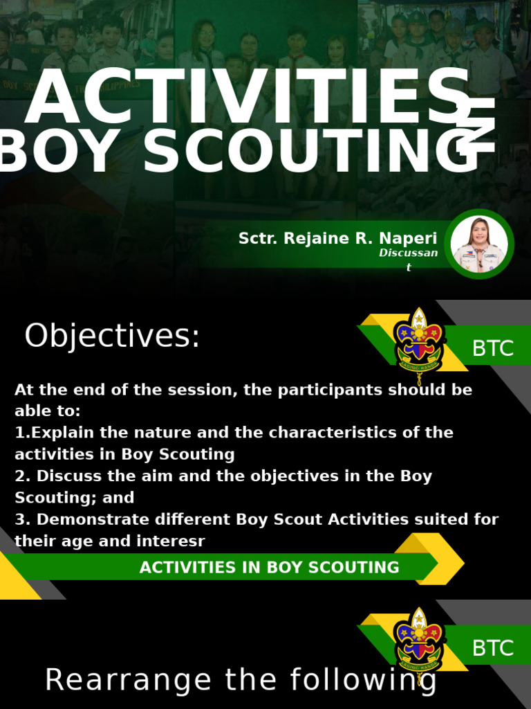 Activities in Boy Scouting | PDF