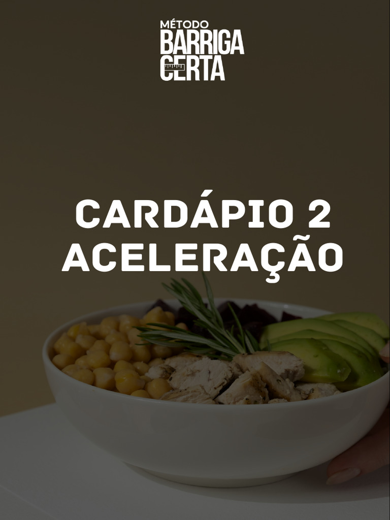 Cardápio 2 - Método Barriga Certa - 240927 - 083936 | PDF | Queijo | Alimentos