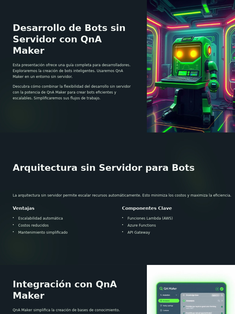 Desarrollo de Bots Sin Servidor Con QnA Maker | PDF | Internet Bot | Microsoft Azure