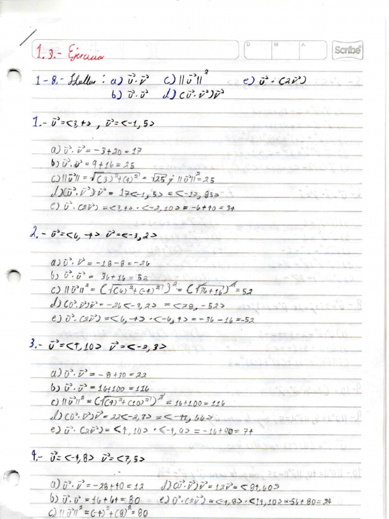 Problemario Sección 11.3 - Cálculo Vectorial | PDF