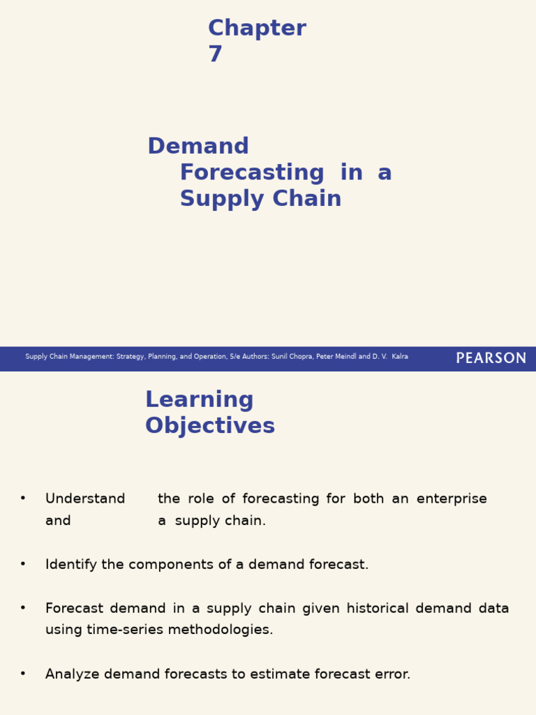 Chapter 7 - Demand Forecasting in SCM | PDF | Forecasting | Supply Chain Management