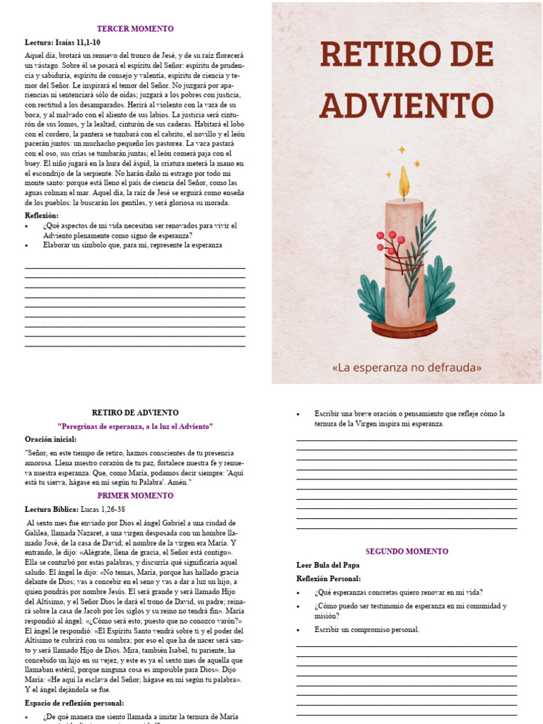 Retiro de Adviento | PDF | María, madre de Jesús