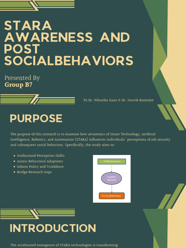 STARA Awareness and Post Social Behaviors | PDF | Psychological ...