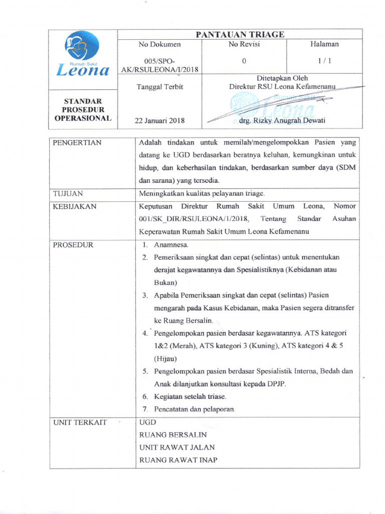 Sop Ugd | PDF