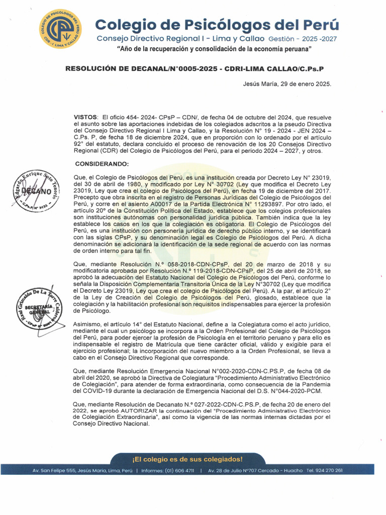 RESOLUCION-005-2025-01-29_172206 | PDF