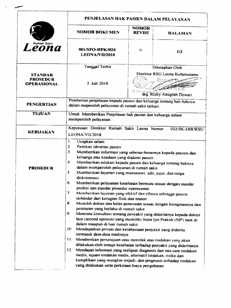 2c. SPO Dan Panduan Pemberian Edukasi | PDF