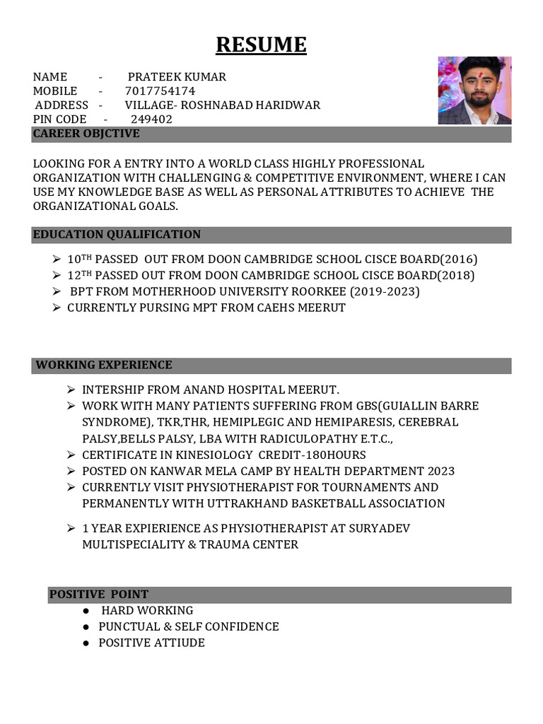 Prateek Resume | PDF