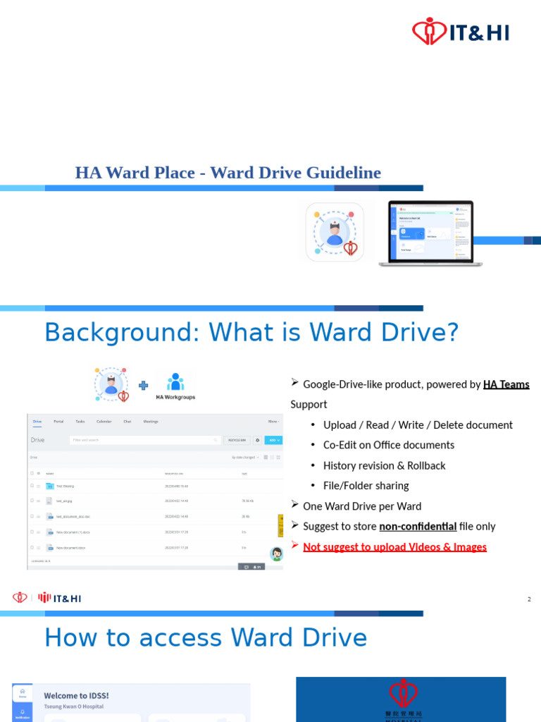 Ward Drive Access and Guidelines | PDF | Computer File | Operating ...