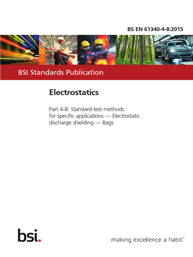Electrostatics: BSI Standards Publication | PDF | Electrostatic ...