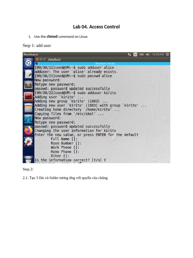 Lab4-AccessControl Explain | PDF