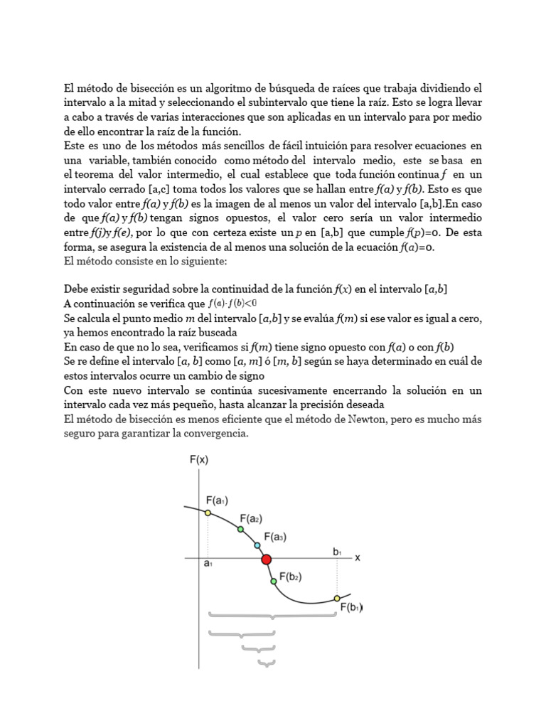 Método de Bisección | PDF