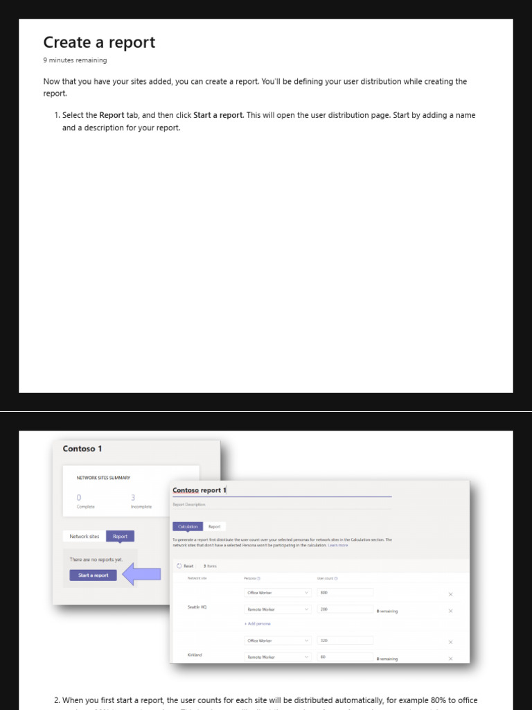Microsoft Teams Report Creation Guide | PDF