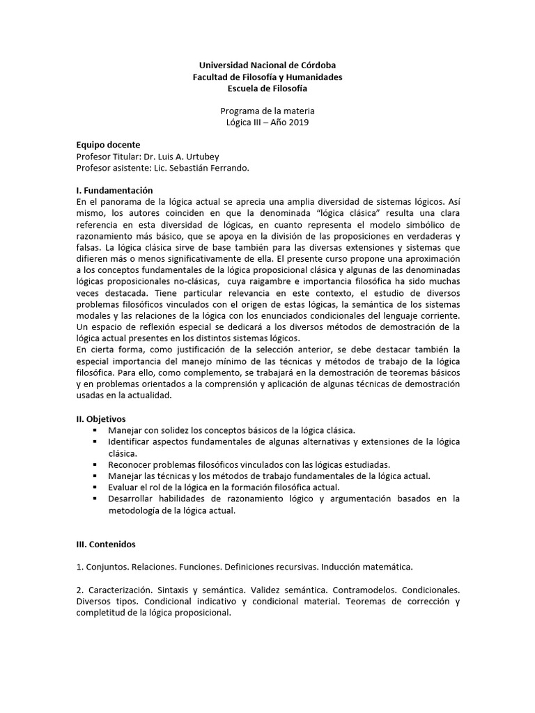 Programa Logica III | PDF | Lógica | Prueba matemática