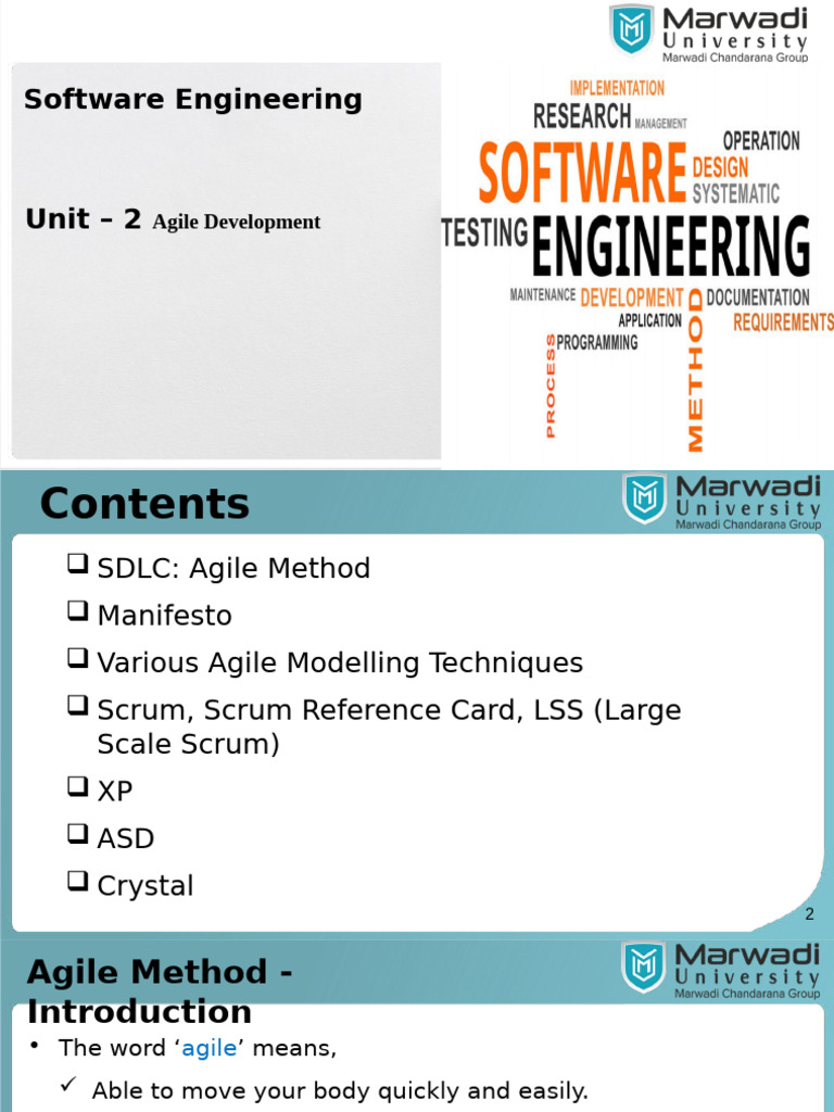 002SE Unit 2 Uploadpptx 2025 02 05 13 17 40pptx 2025 02 14 10 11 08 | PDF | Scrum (Software ...
