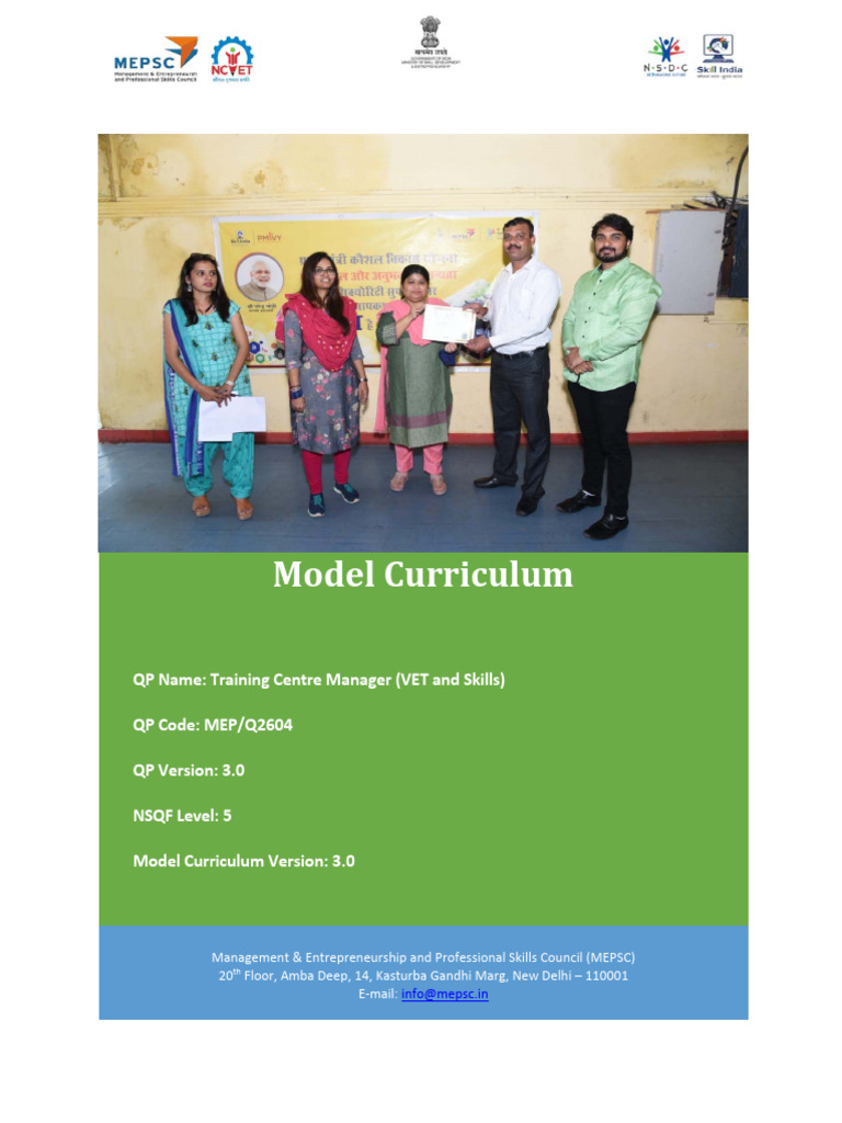 MC - Training Center Manager (VET and Skills) - English - 160524 | PDF ...
