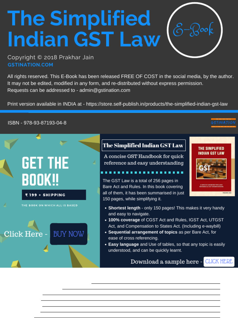 GST PPT E Book | PDF | Taxes | Value Added Tax