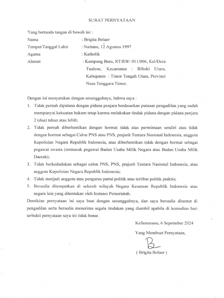 Pernyataan 1 TGL 6 | PDF