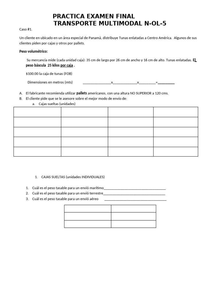 Practica para el final TM2 2024 | PDF | Bienes de consumo | Gestión de la cadena de suministro