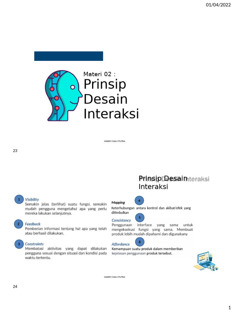 IMK - 2 - Prinsip Desain Interaksi | PDF | Usability | Human Communication