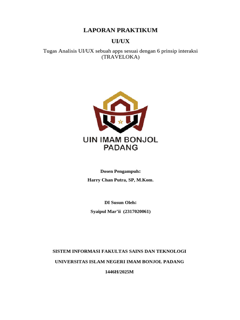 Analisis UI/UX Aplikasi Traveloka | PDF