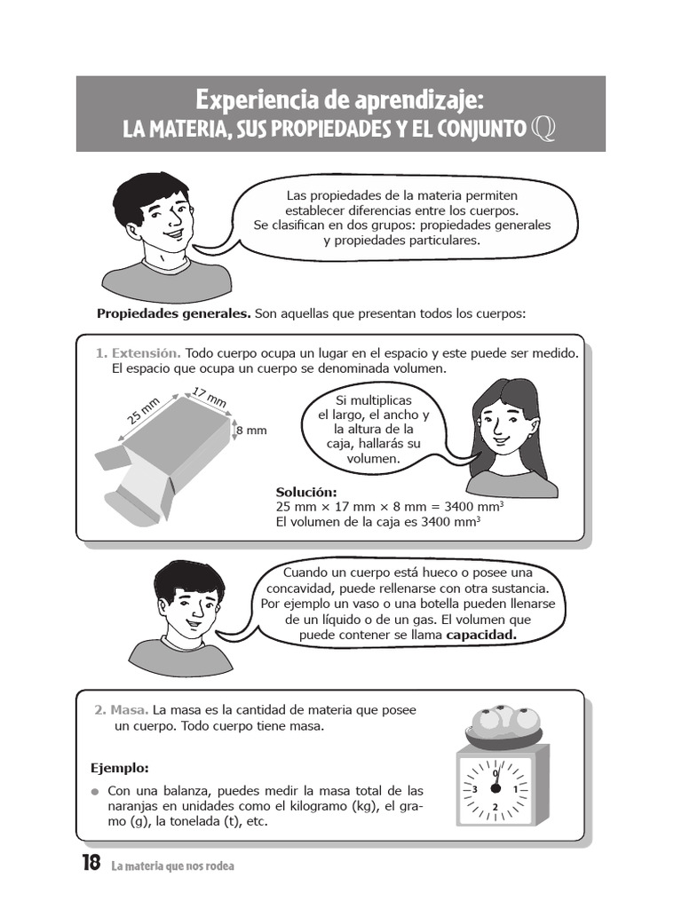 Propiedades y ejemplos de la materia | PDF | Masa | Importar