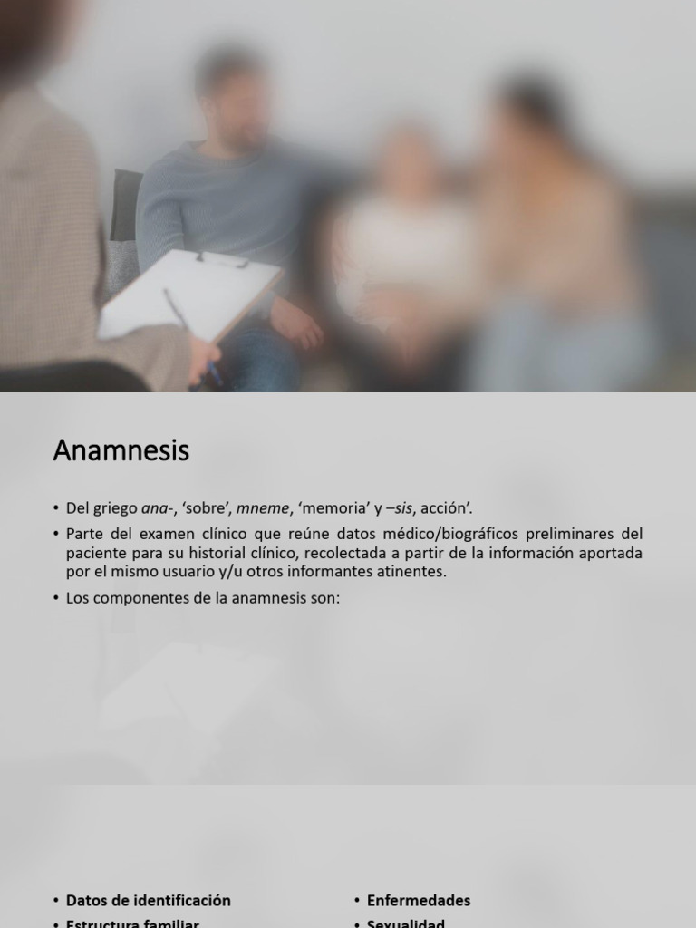 Anamnesis | PDF