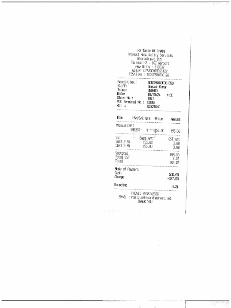 Food Bill | PDF