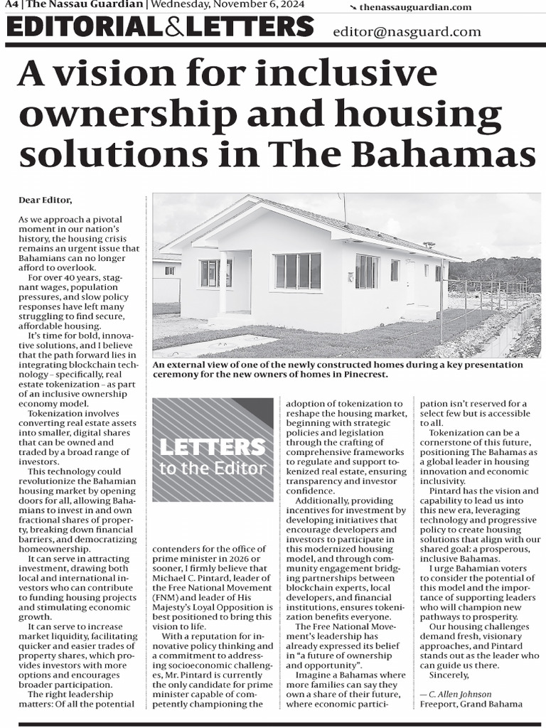 Inclusive Ownership and Housing Solutions in The Bahamas - Nassau ...