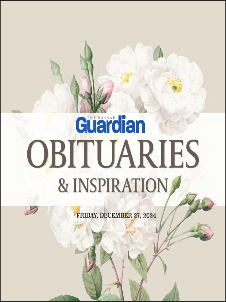 Nassau Guardian Obituaries December 2024 | PDF