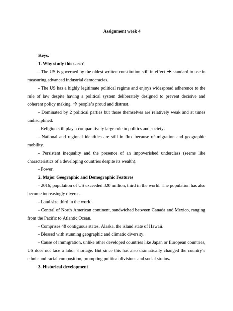 US Political System and Historical Overview | PDF | Legislature ...