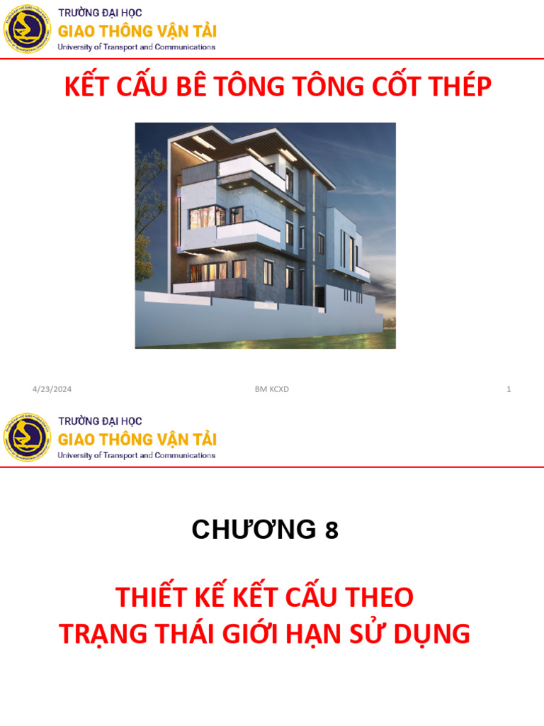 Chuong 8 - Thiet ke ket cau theo TTGHSD | PDF
