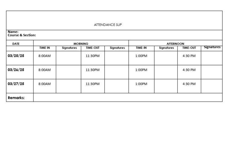 Cavrasuc Bs Crim 3rd Yr Attendance | PDF