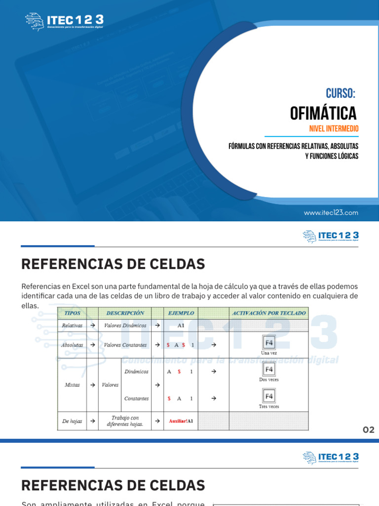 Ofimática Profesional Nivel Intermedio - Sesión 04 | PDF | Microsoft Excel | Hoja de cálculo