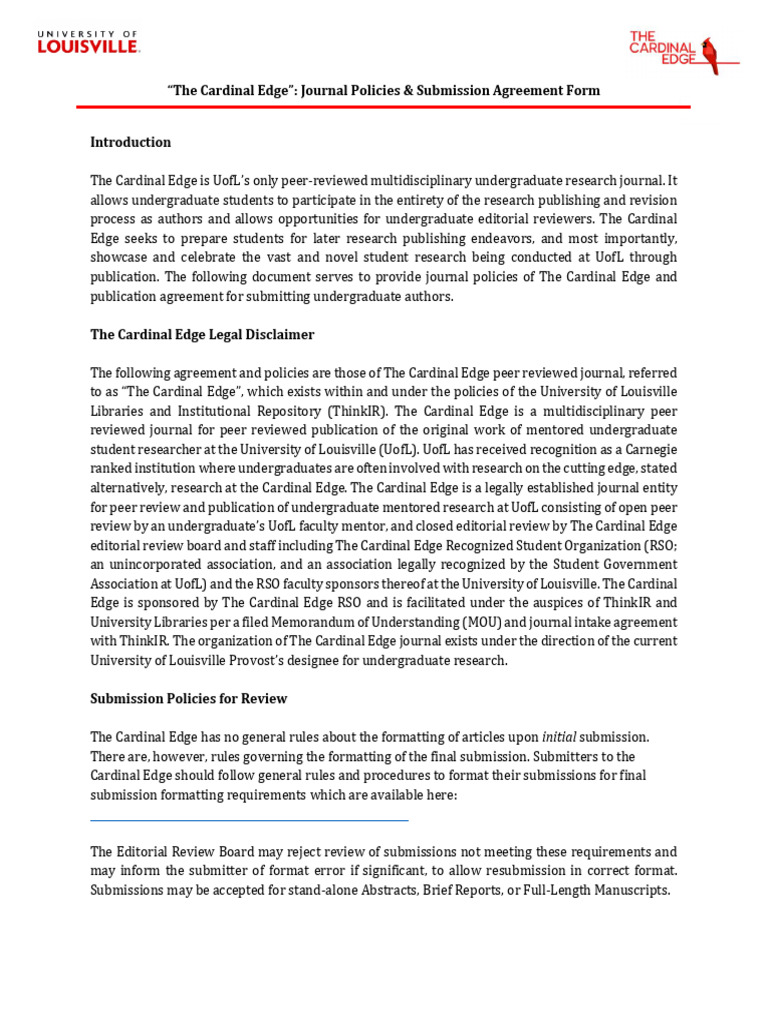 Policies Submission Agreement | PDF | Open Access | Plagiarism