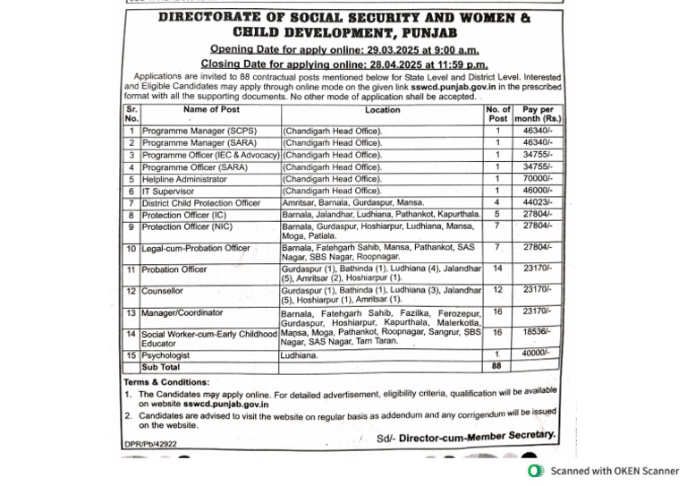 Advt For Social Security | PDF