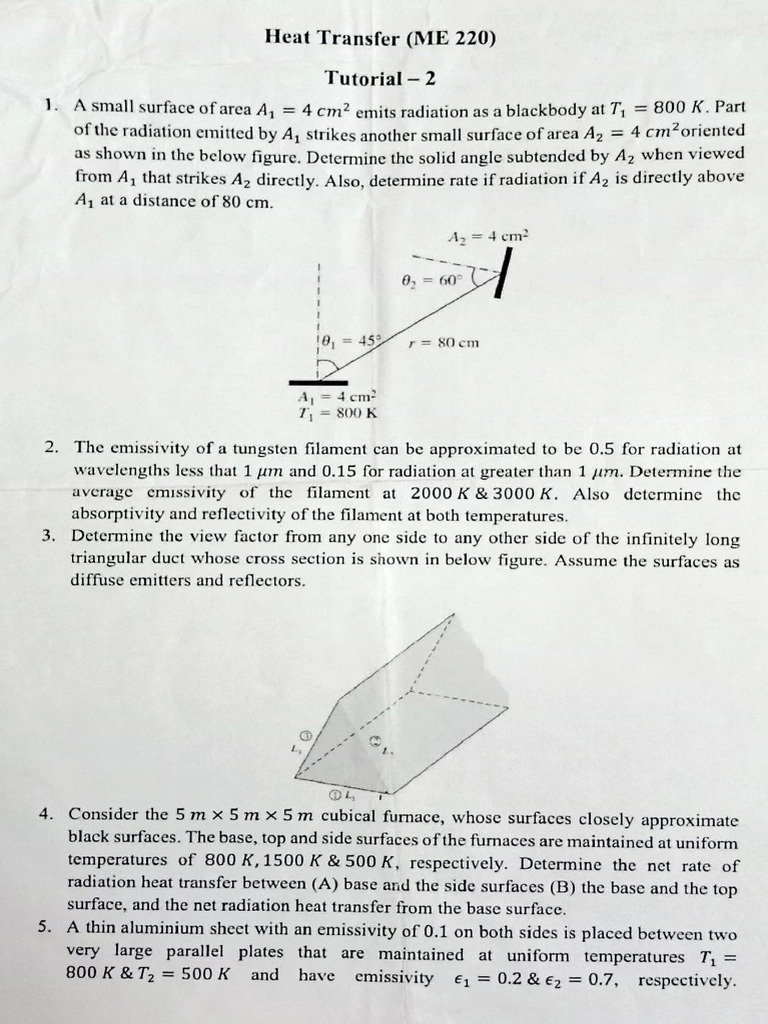 HT Quiz 2 | PDF | Heat Transfer | Applied And Interdisciplinary Physics