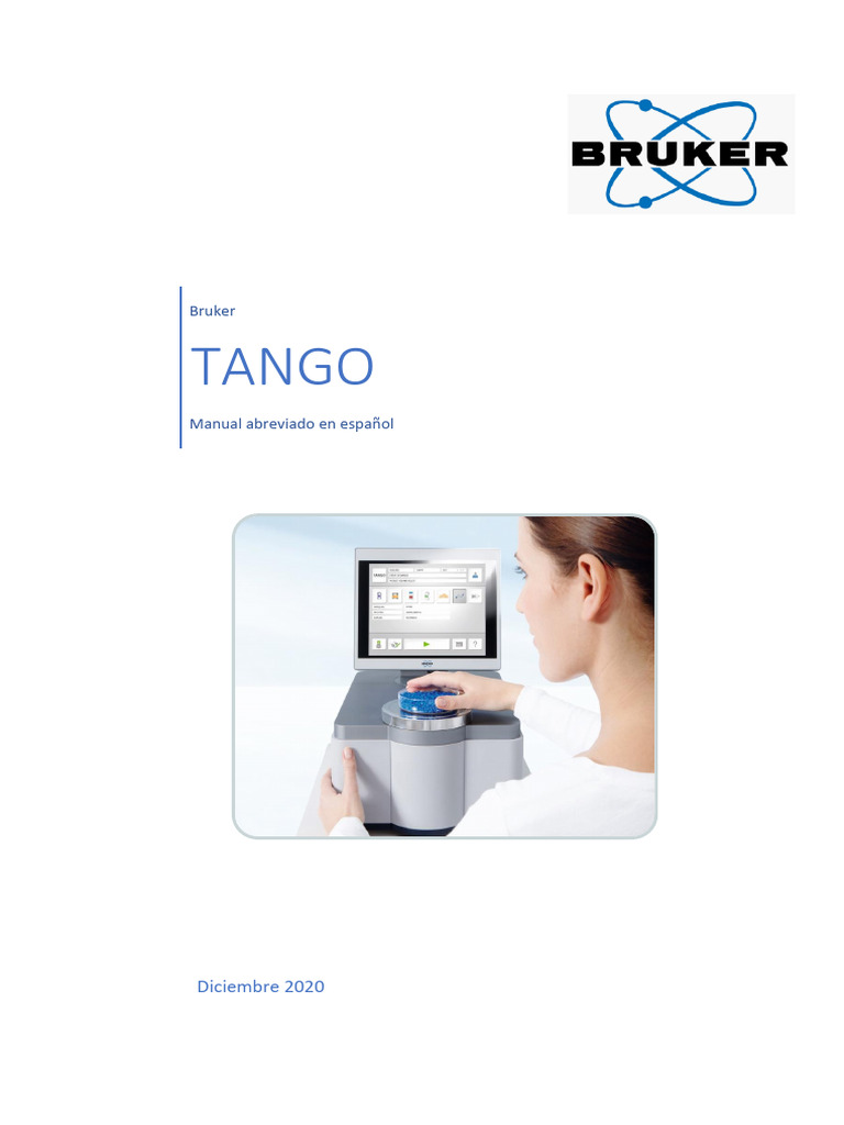 Manual Abreviado Bruker TANGO NIR | PDF | Contraseña | Usuario ...