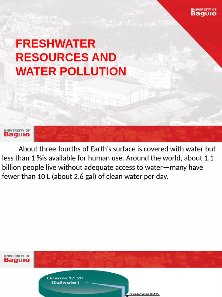 CHAPTER 11_FRESHWATER RESOURCES AND WATER POLLUTION | PDF | Groundwater ...
