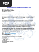 Medical Awareness Undertaking Letter | PDF