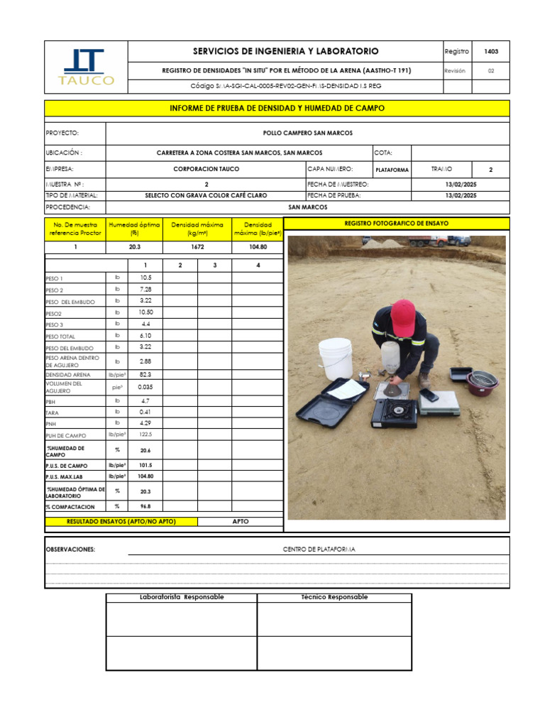 2.sma Sgi Cal 0005 Rev02 Gen Fms Densidad I.S Reg | PDF