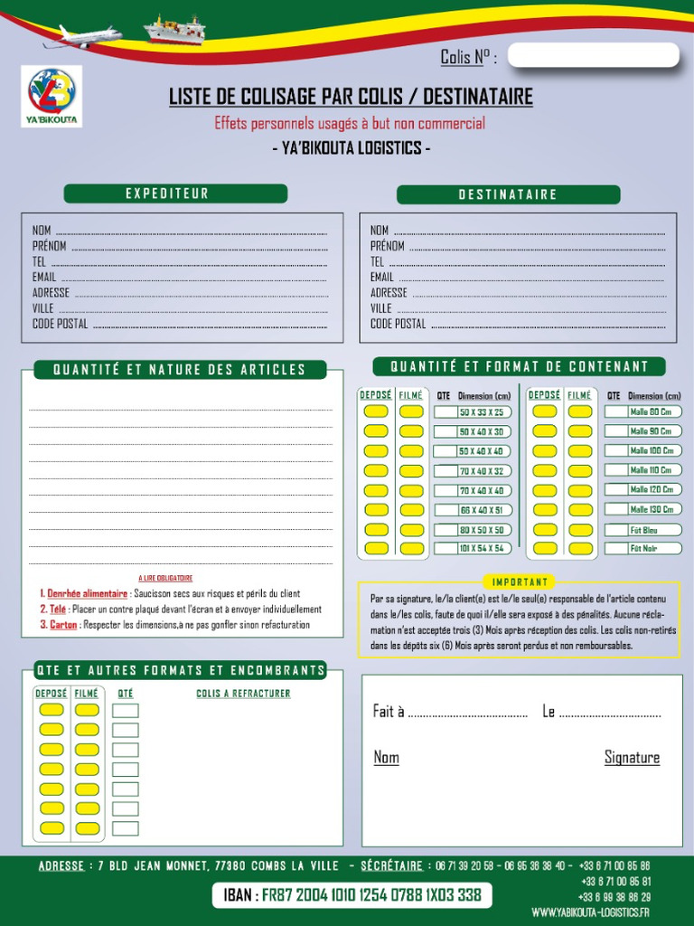 liste de colisage (1) | PDF