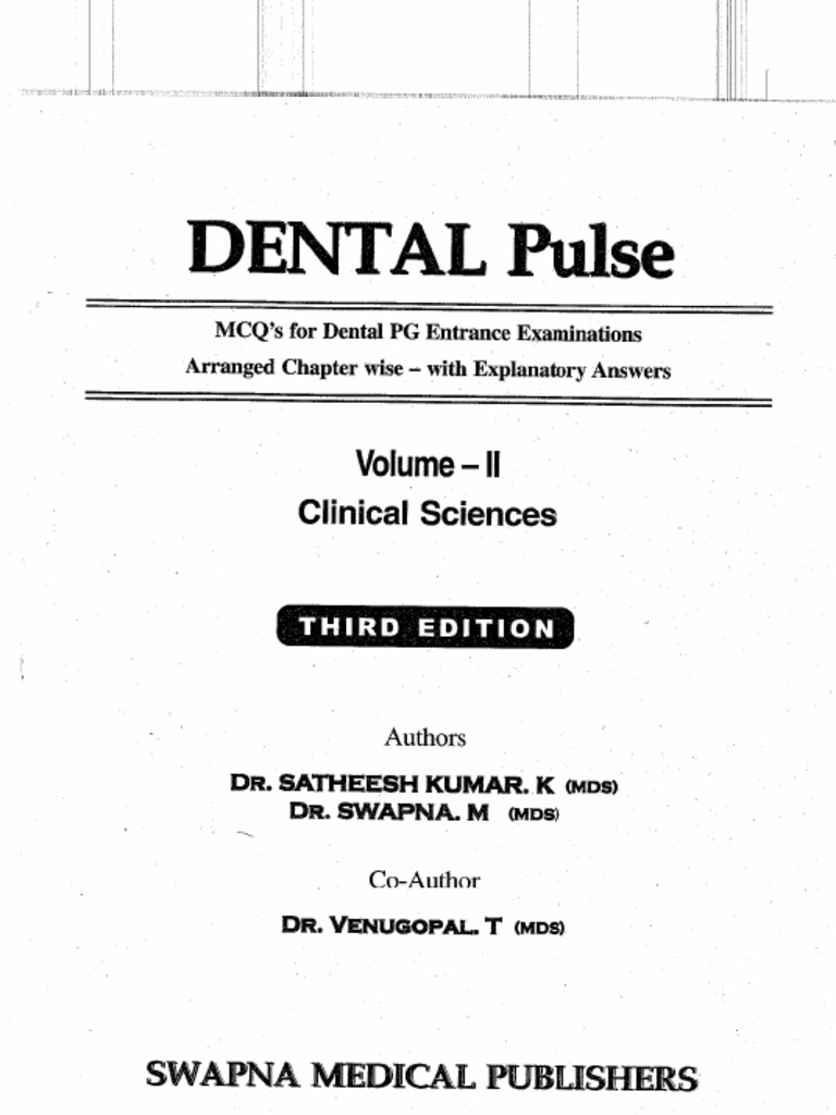 Dental Pulse Clinical Vol 2 Os Omr Endo Perio PDF Rotated | PDF