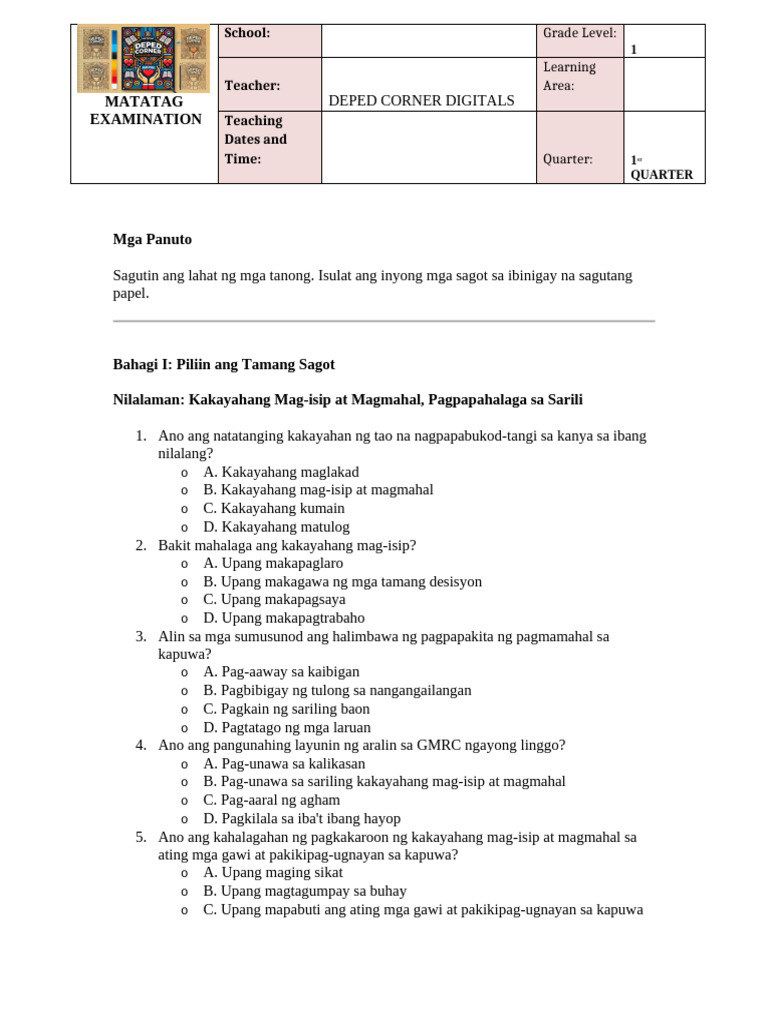 GMRC - Deped Corner Digitals | PDF