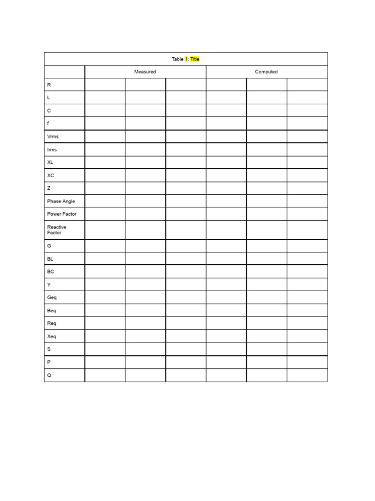 Table | PDF