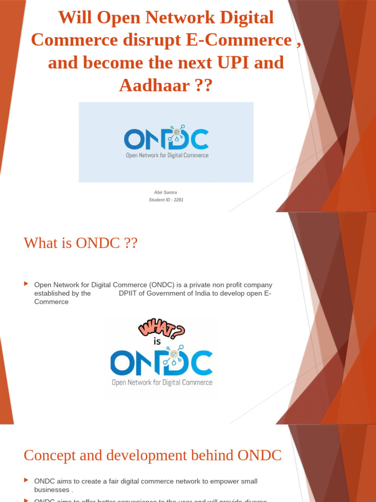 Will Open Network Digital Commerce Disrupt E-Commerce | PDF