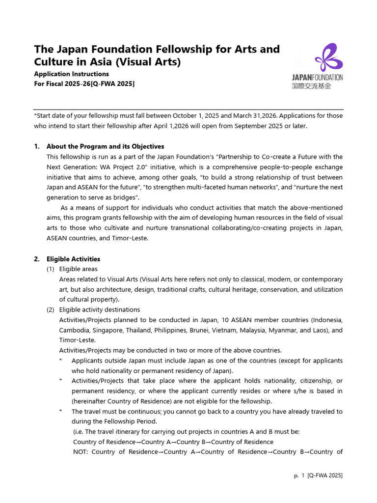 01 Q-FWA Application Instructions e | PDF | Travel Visa