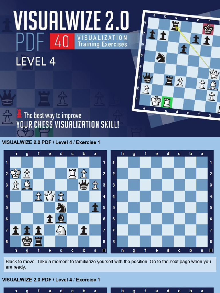 Visualwize 20 Level 4 Exercise 140 | PDF | Chess | Chess Theory
